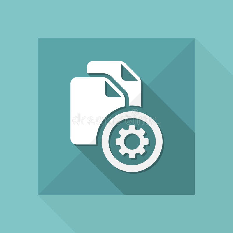 Duplicate File Symbol Concept. Flat and Isolated Eps Illu Stock Vector ...