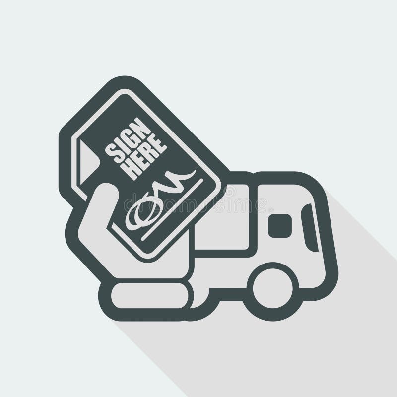 Here Signature Store Symbol Transport Van Waybill Stock Illustrations ...