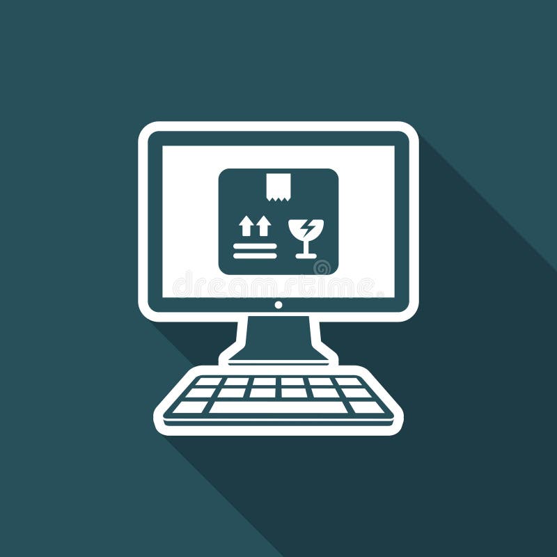 Delivery Internet Service - Vector Flat Icon Stock Vector ...