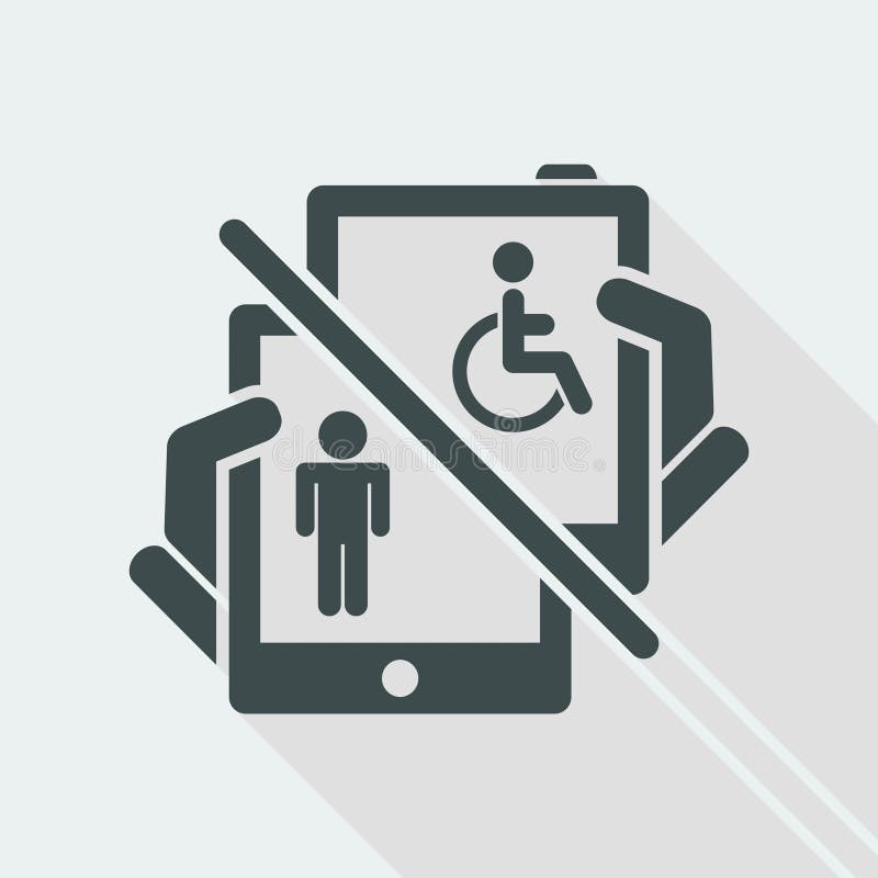 Device for disabled stock vector. Illustration of contact - 117818300