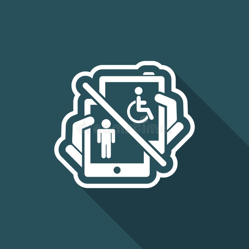 Device for disabled stock vector. Illustration of linkage - 118519898