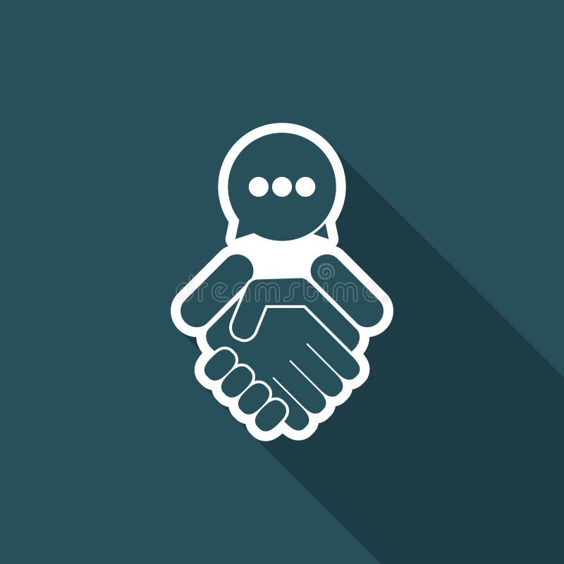 Dialogue for agreement stock vector. Illustration of company - 118517781