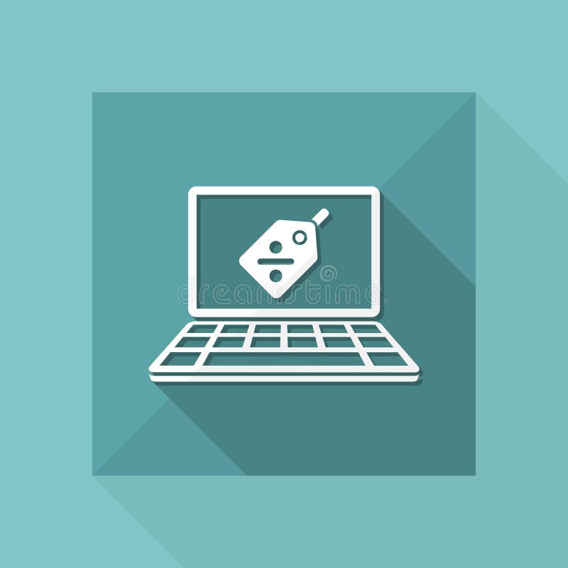 Digital Discount Label Icon Stock Vector - Illustration of reduced ...