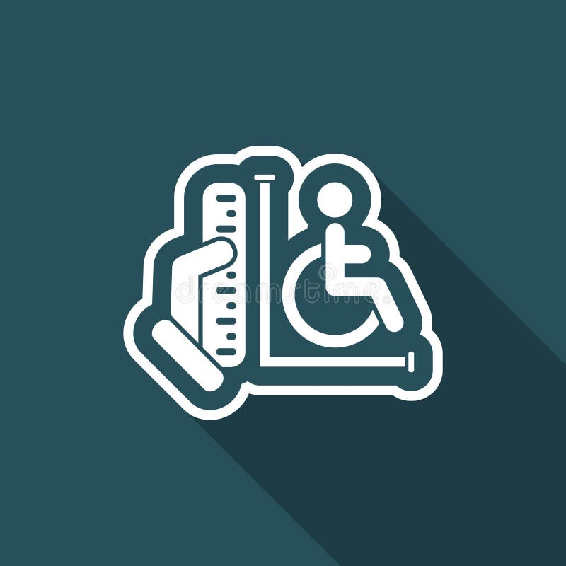 Disabled access area stock vector. Illustration of chair - 118520377