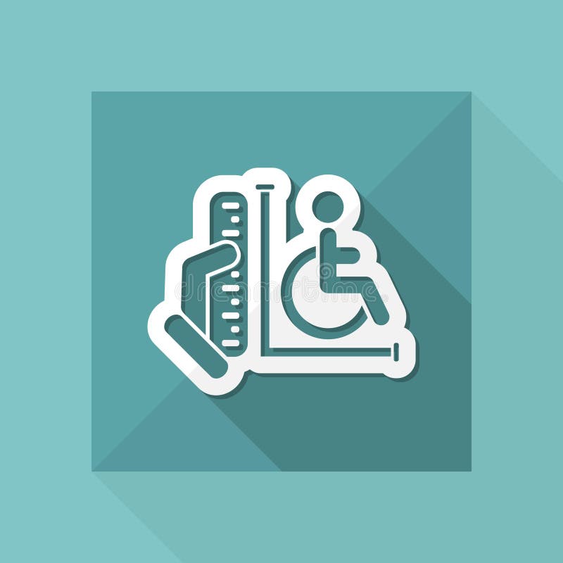 Disabled access area stock vector. Illustration of architecture - 119147171