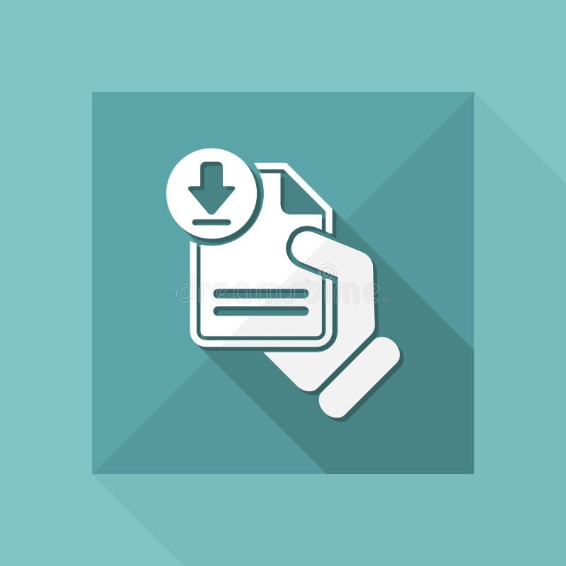 Download document link stock vector. Illustration of hold - 119143927