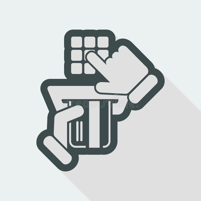 Enter secret code stock vector. Illustration of hand - 117822265