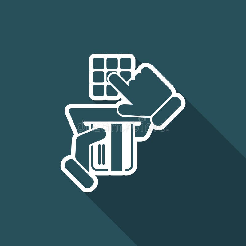 Enter secret code stock vector. Illustration of banking - 118517383