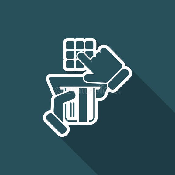 Enter secret code stock vector. Illustration of banking - 118517383