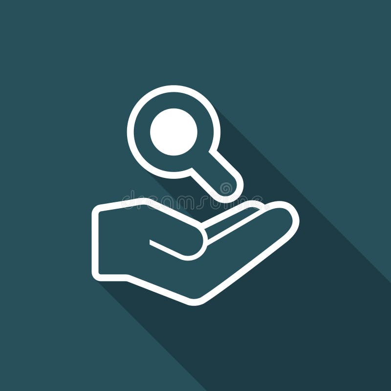 Find Concept - Minimal Vector Icon Stock Vector - Illustration of ...