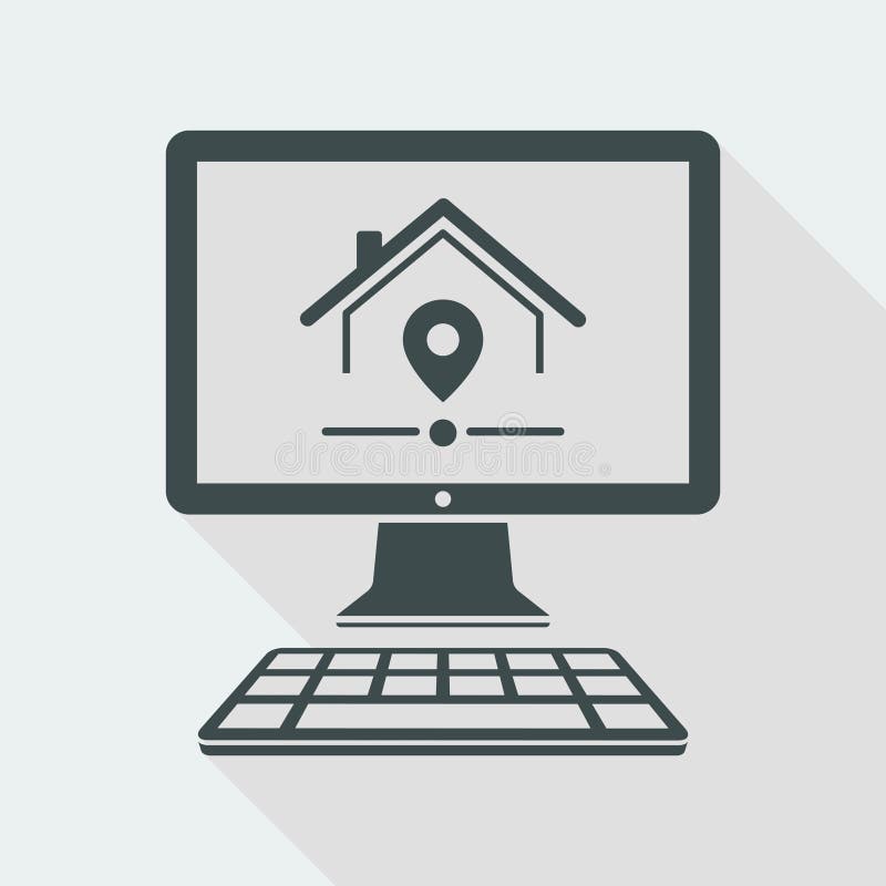 Find Us - Vector Icon for Computer Website or Application Stock Vector ...