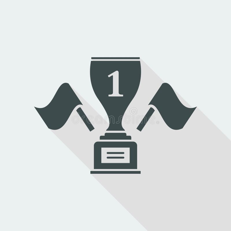 First Place Cup Winner - Vector Web Icon Stock Vector - Illustration of ...
