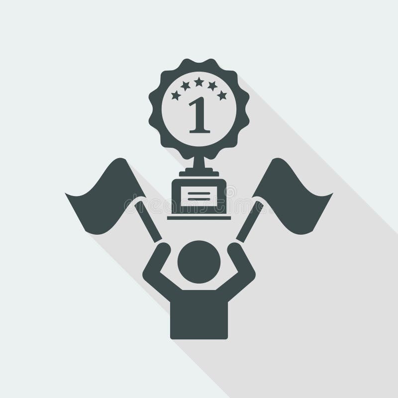 First Place Win - Vector Web Icon Stock Vector - Illustration of ...