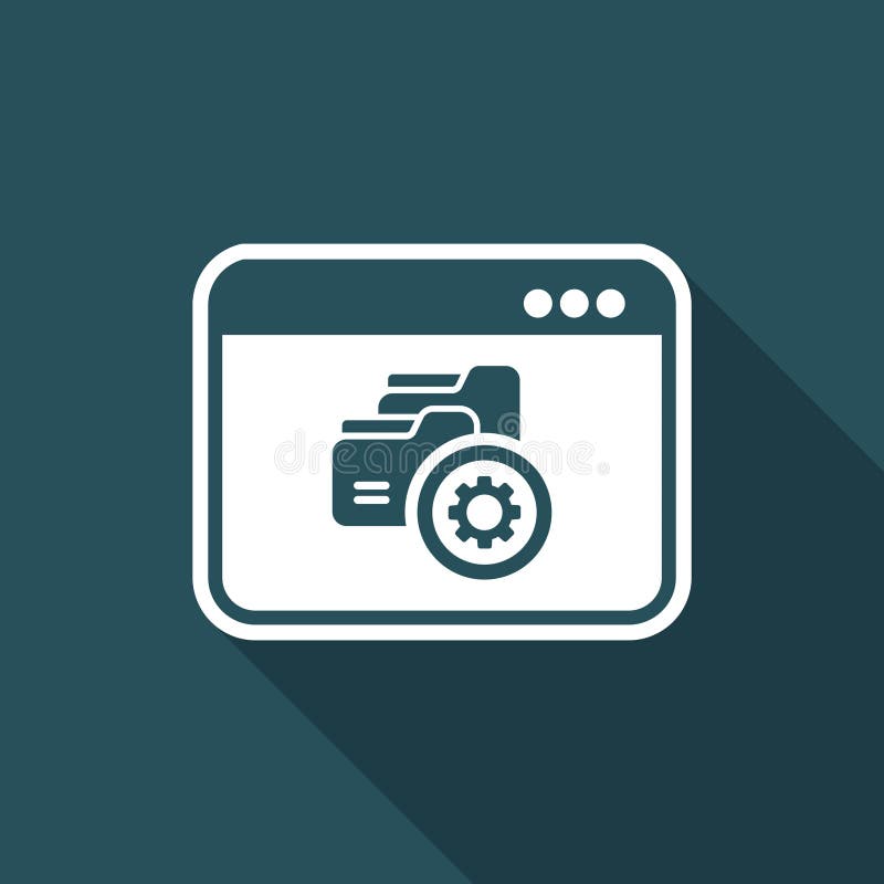 Duplicate File Symbol Concept. Flat and Isolated Eps Illu Stock Vector ...