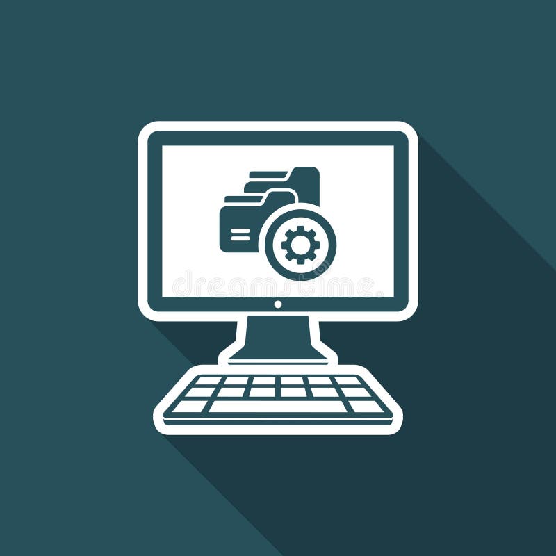 Duplicate File Symbol Concept. Flat and Isolated Eps Illu Stock Vector ...