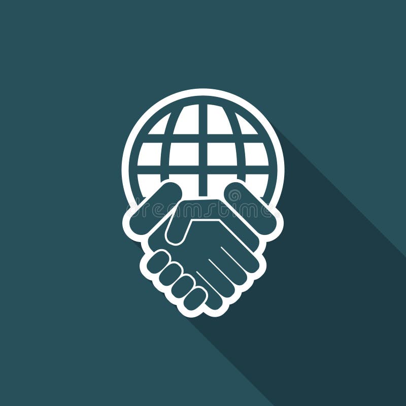 Global agreement stock illustration. Illustration of arrow - 13500836