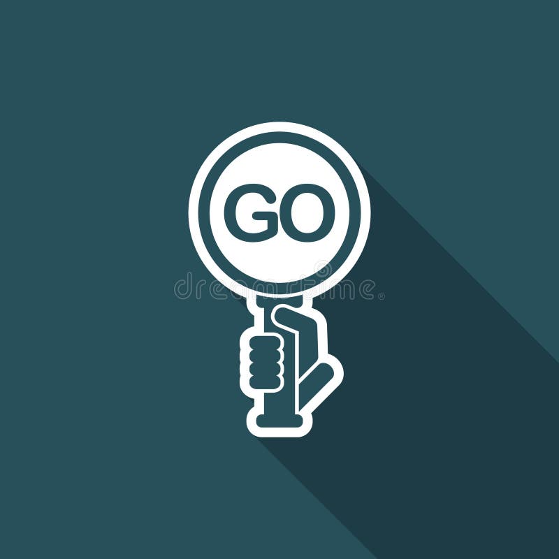 Go signal stock vector. Illustration of notice, policeman - 117819177