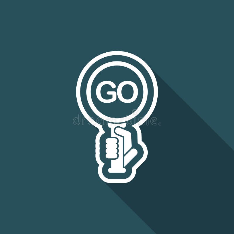 Go signal stock vector. Illustration of obligation, internet - 118520458
