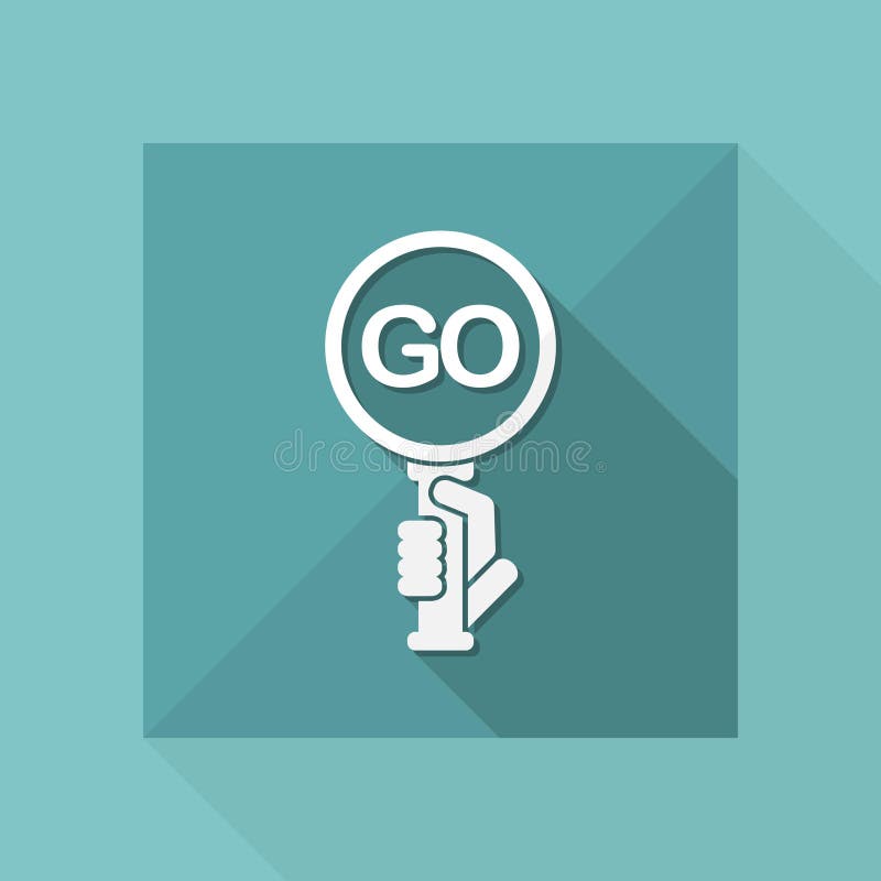 Go signal stock vector. Illustration of notice, policeman - 117819177