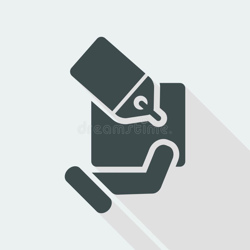 Handing a gift icon stock vector. Illustration of present - 117818083