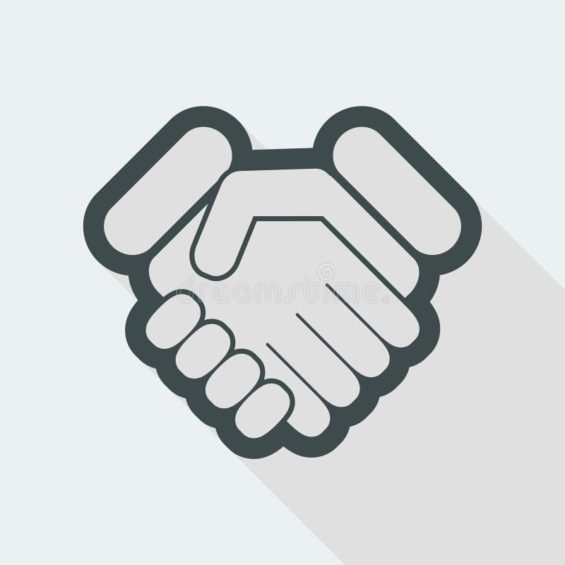 Handshake icon stock vector. Illustration of business - 117822560