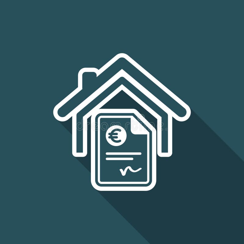 Home cost icon - Dollar stock vector. Illustration of rental - 119151770