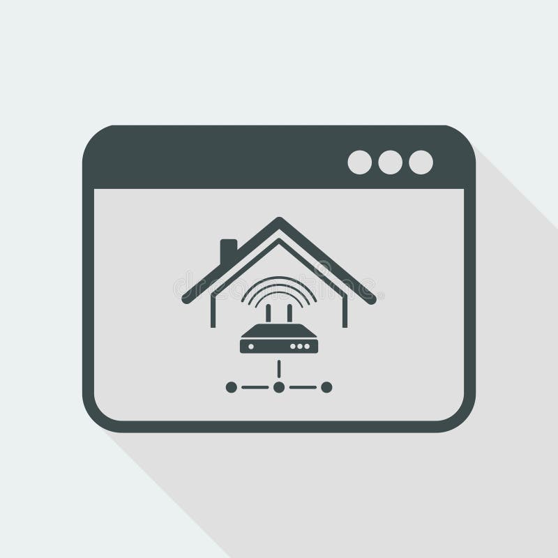 Home Network Modem - Vector Icon of Computer Application Stock Vector ...