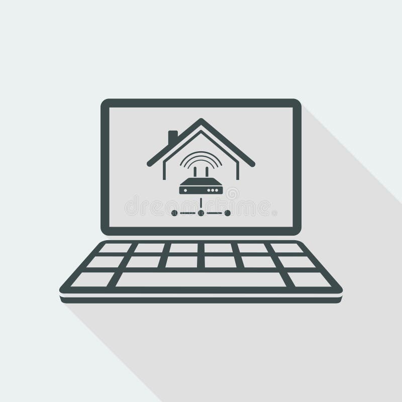 Home Network Modem - Vector Icon of Computer Application Stock Vector ...
