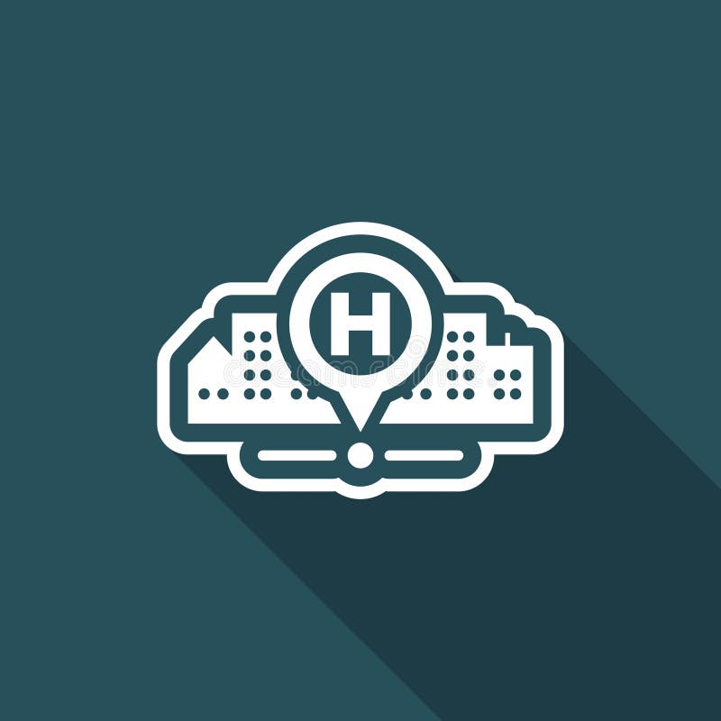 Hospital location stock vector. Illustration of medicine - 118520001