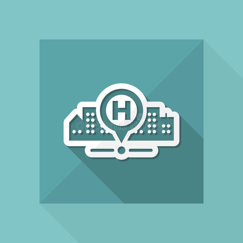 Hospital location stock vector. Illustration of physician - 119147005