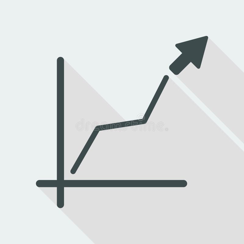 Increasing Chart - Minimal Vector Icon Stock Vector - Illustration of ...