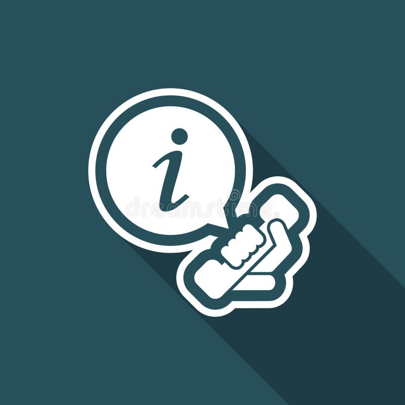 Infoline icon stock vector. Illustration of icon, information - 119147806