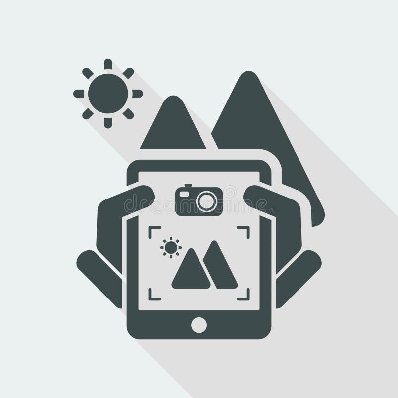 Landscape digital photo stock vector. Illustration of photographer ...