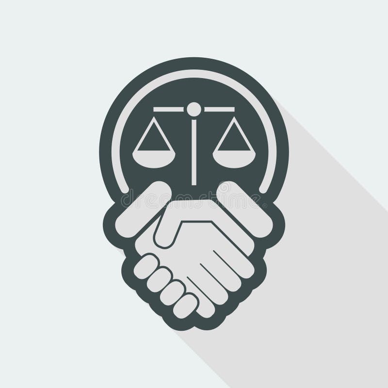 Legal agreement stock vector. Illustration of handshake - 117822149