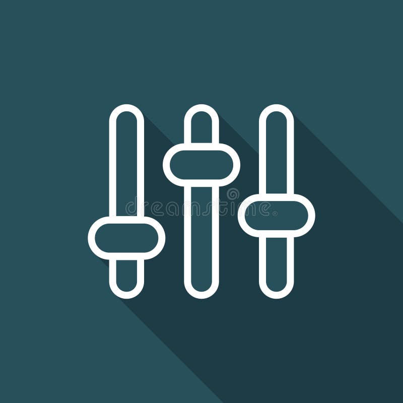 Levels Control - Vector Flat Minimal Icon Stock Vector - Illustration ...