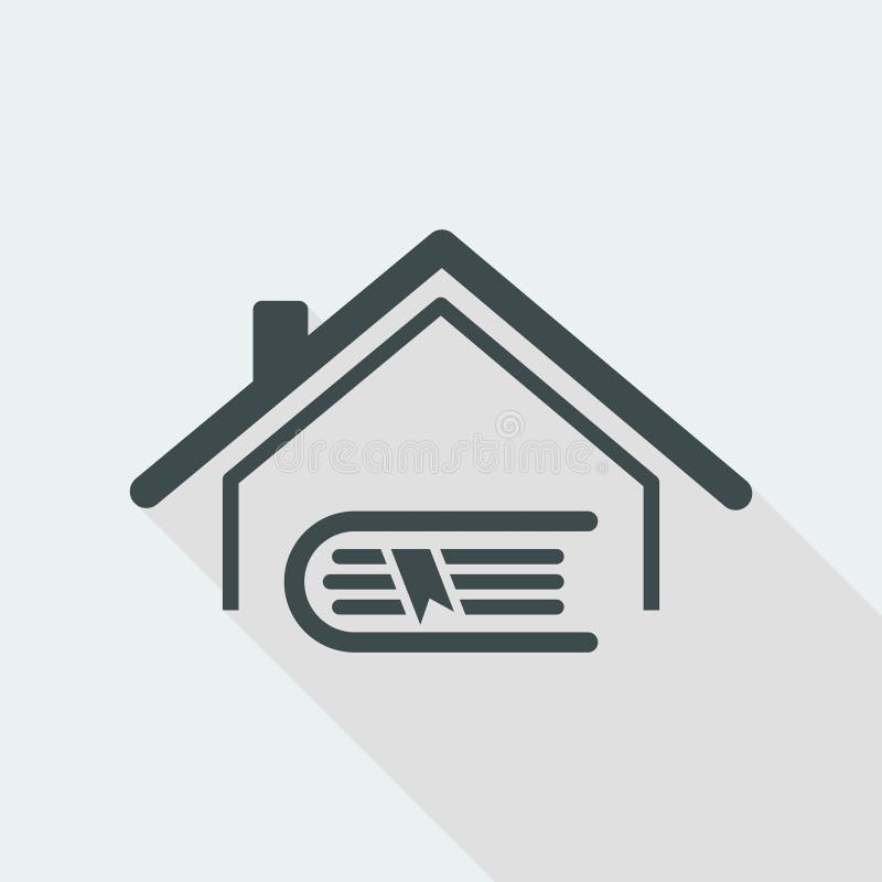 Library or School Concept - Vector Web Icon Stock Vector - Illustration ...