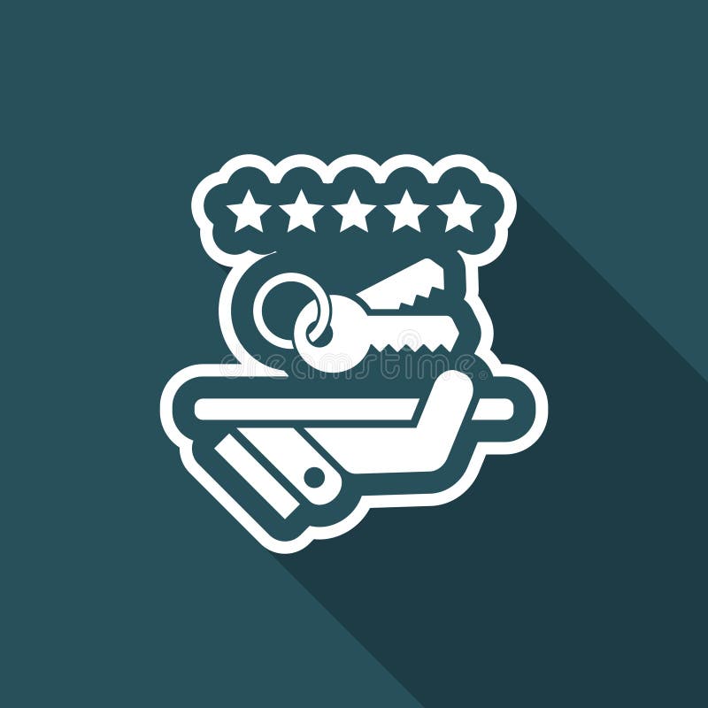 Luxury service icon. Keys. stock vector. Illustration of opinions ...