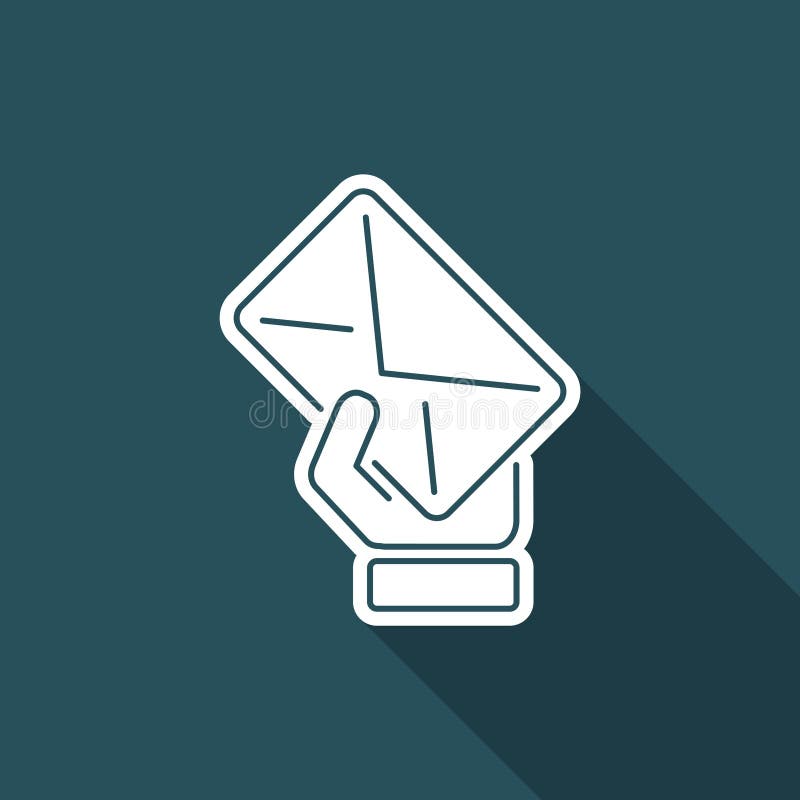 Mail icon - Thin series stock vector. Illustration of correspondence ...