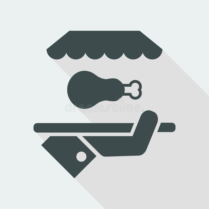 Meat Restaurant - Vector Web Icon Stock Vector - Illustration of soup ...