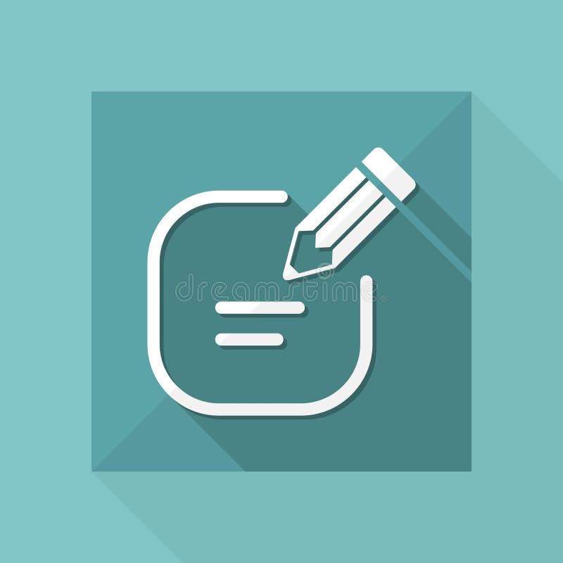 Message box text icon stock vector. Illustration of modern - 118523647