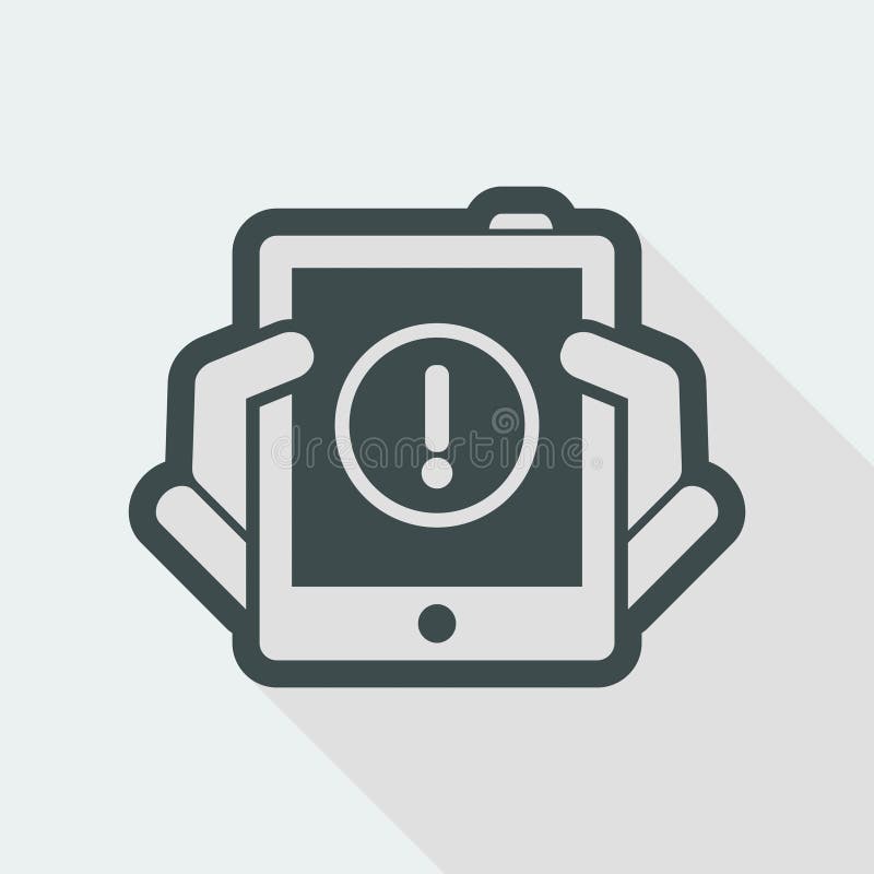 Mobile device alert stock vector. Illustration of instructions - 118520222