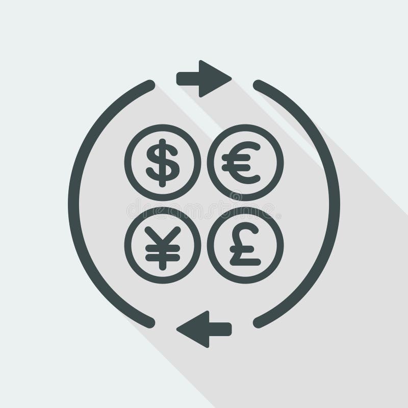 Money transfer single icon stock vector. Illustration of binary - 117824554
