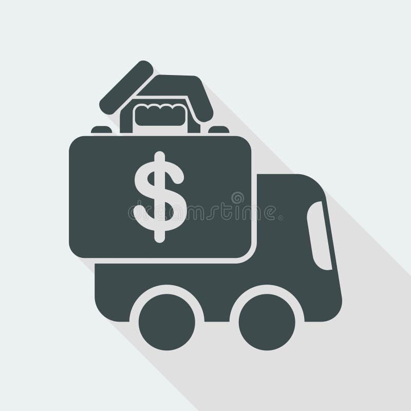 Money van transfer stock vector. Illustration of hand - 117818954