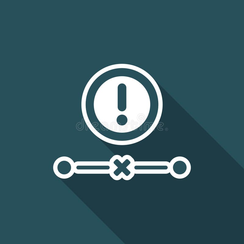 Network Connection Out Icon Stock Vector - Illustration of network ...