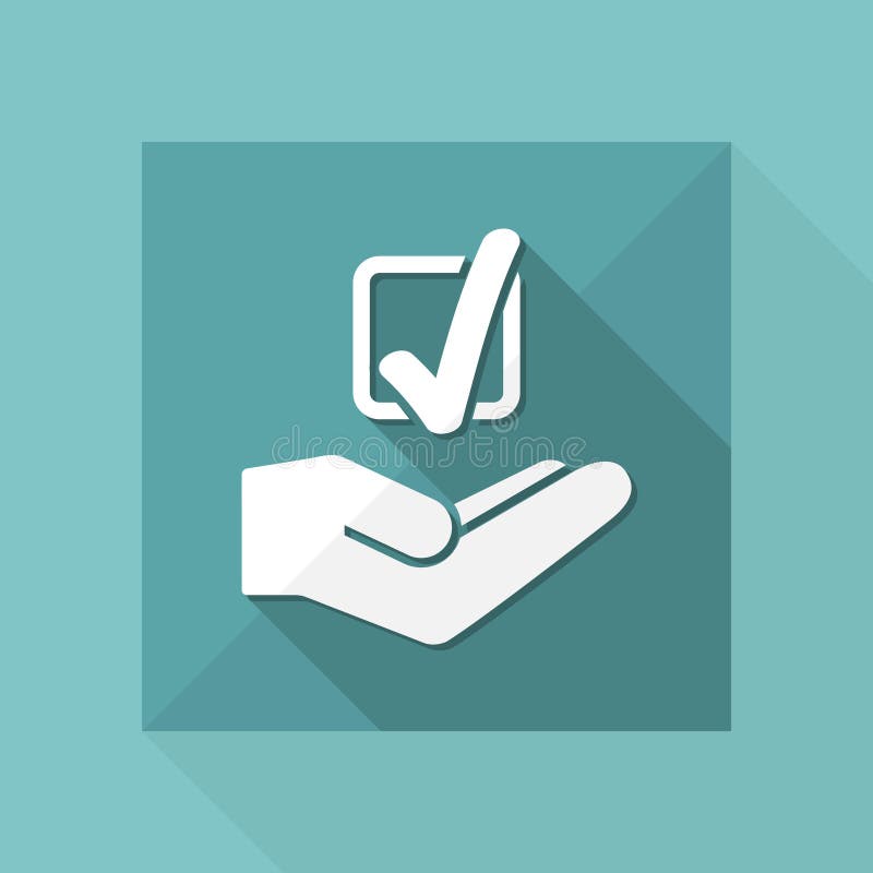 Option Check - Minimal Vector Icon Stock Vector - Illustration of ...