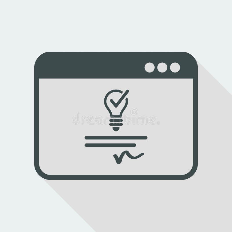 Patented Idea - Vector Icon for Computer Website or Application Stock ...