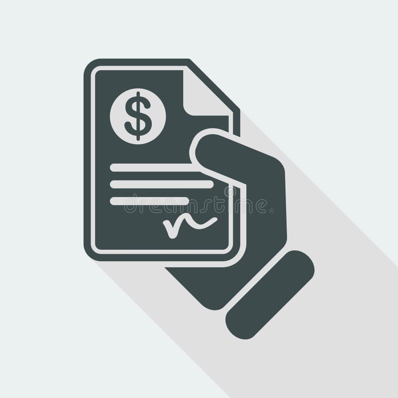 Payment Document - Sterling - Vector Icon Stock Vector - Illustration ...