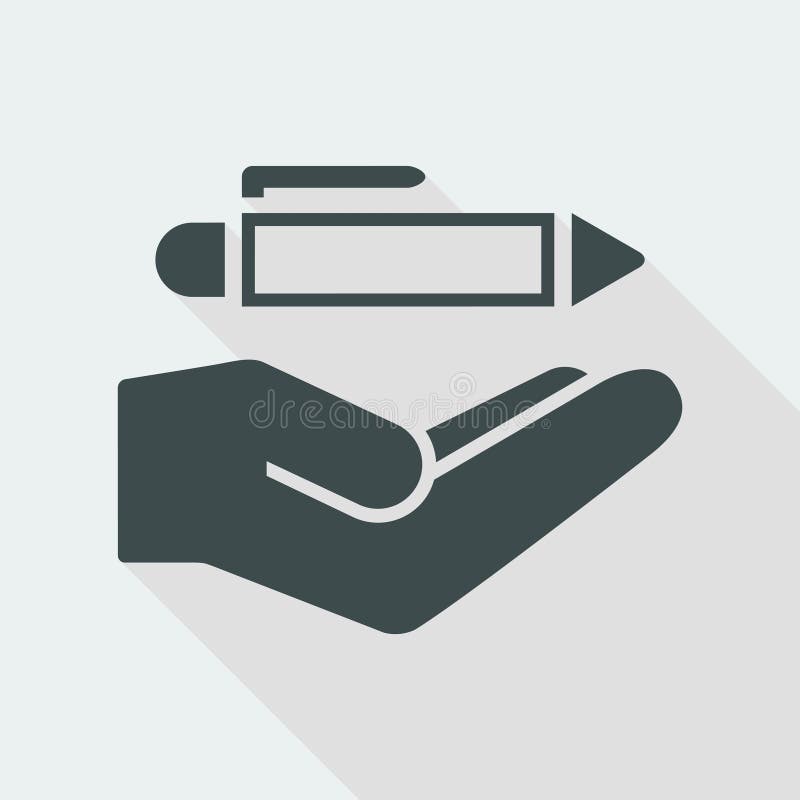 Pen - Minimal modern icon stock vector. Illustration of project - 117826128