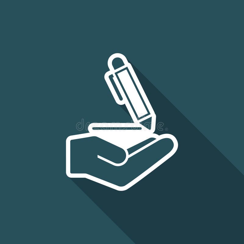 Pen - Minimal modern icon stock vector. Illustration of drawing - 118524447