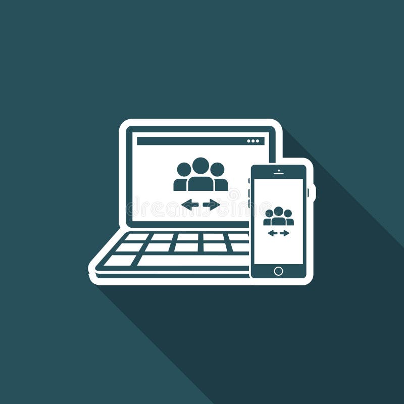 People Network Exchange Icon Stock Vector - Illustration of group ...